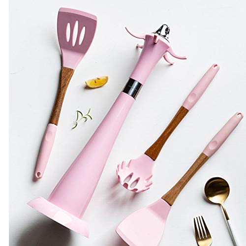 Classic 1/6 PCS Cooking Tools Set Premium Silicone Kitchen Cooking Utensils Set with Storage Box Tongs Spatula Soup Spoon