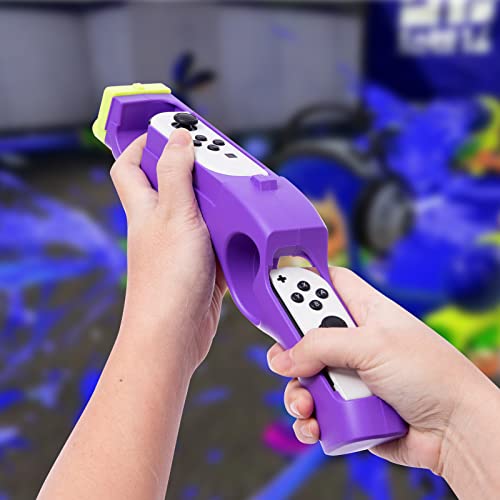 HEATFUN Switch Gun Controller, Switch Game Gun for Kids, Switch Hand Grip Compatible with Hunting Simulator 2 Nintendo Switch and other Shooting Games (Purple)