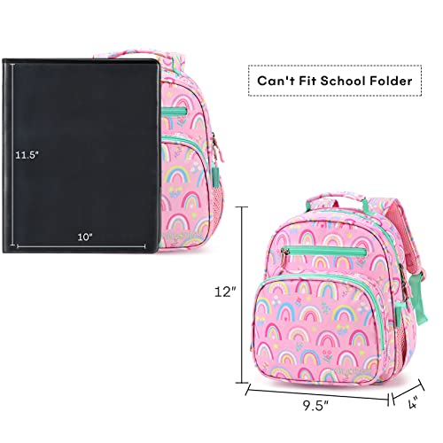 mibasies Back to School Set, Toddler Backpack, Lunch Box Preschool Kindergarten for Girls