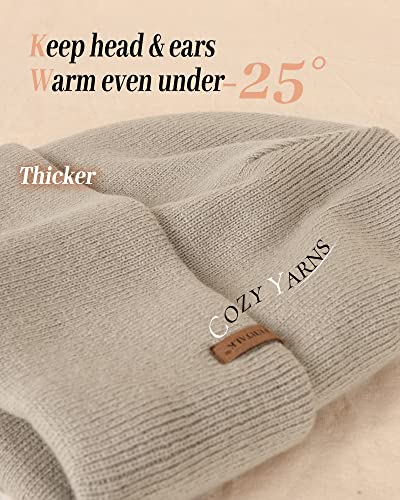 FURTALK Winter Hats for Men Women Fleece Lined Beanie Warm Cuffed Outdoor Skull Cap