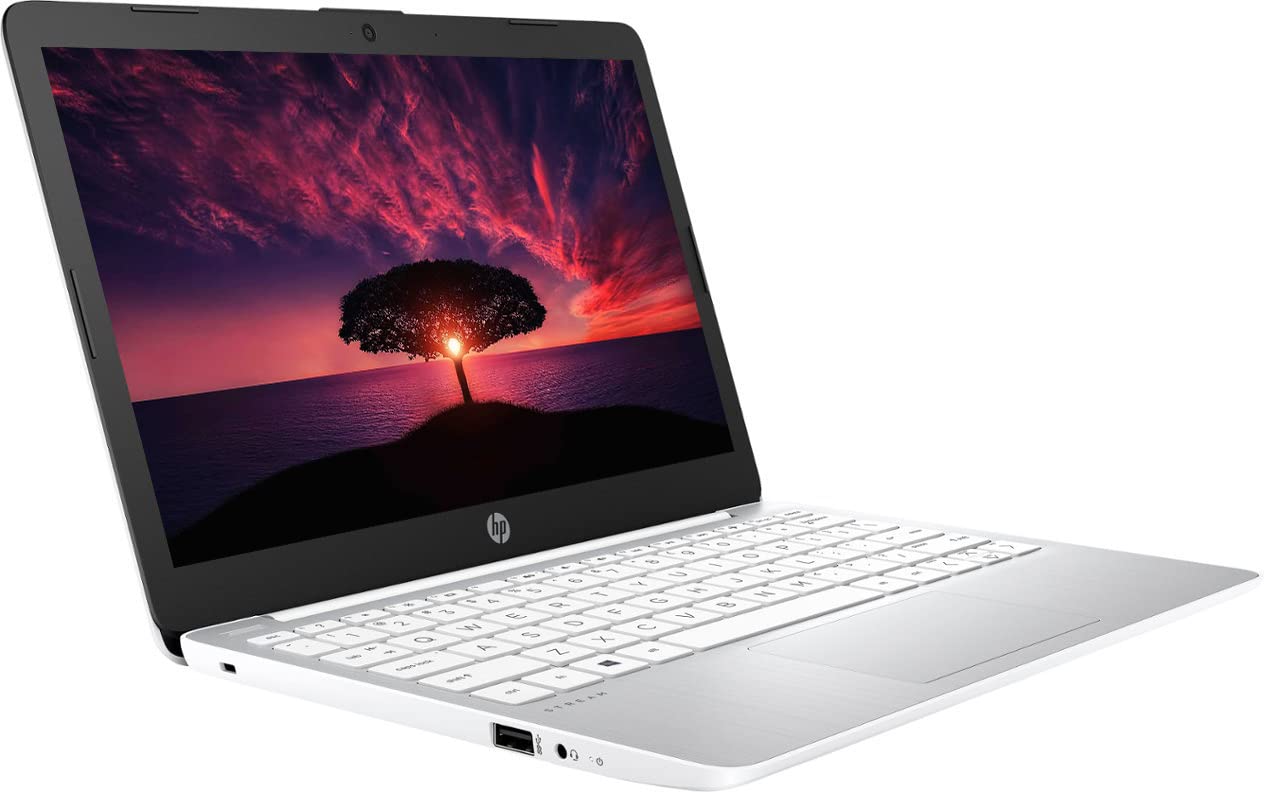 HP 2023 11" HD IPS Laptop, Windows 11, Intel Celeron Processor Up to 2.60GHz, 4GB RAM, 64GB SSD, Intel 4K Graphics, Ultra-Fast WiFi Speed, Dale White (Renewed)