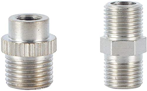 HUBEST 7 pcs of airbrush adaptor set airbrush fitting airbrush connector kit Airbrush Threaded Plug for Connecting Airbrush and air Compressor with Transparent plaxtic Box