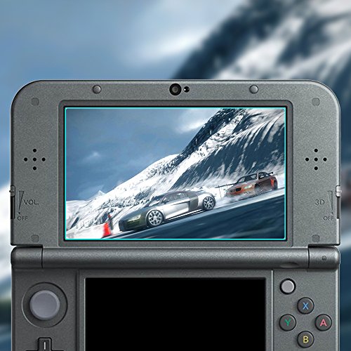 Protective Carrying Case Compatible NEW 3DS XL, with Hard Cover and 2 pcs Screen Protectors, AFUNTA Hard Shell Travel Bag, Protective Films for Top and Bottom Screen