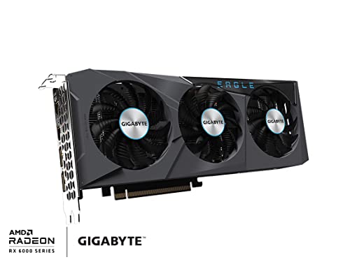 Gigabyte Radeon RX 6650 XT Eagle 8G Graphics Card, WINDFORCE 3X Cooling System, 8GB 128-bit GDDR6, GV-R665XTEAGLE-8GD Video Card