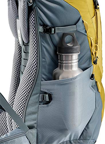 DEUTER Unisex โ Adult's Aircontact Lite 50+10 Trekking Backpack, Turmeric-Teal, 60 L