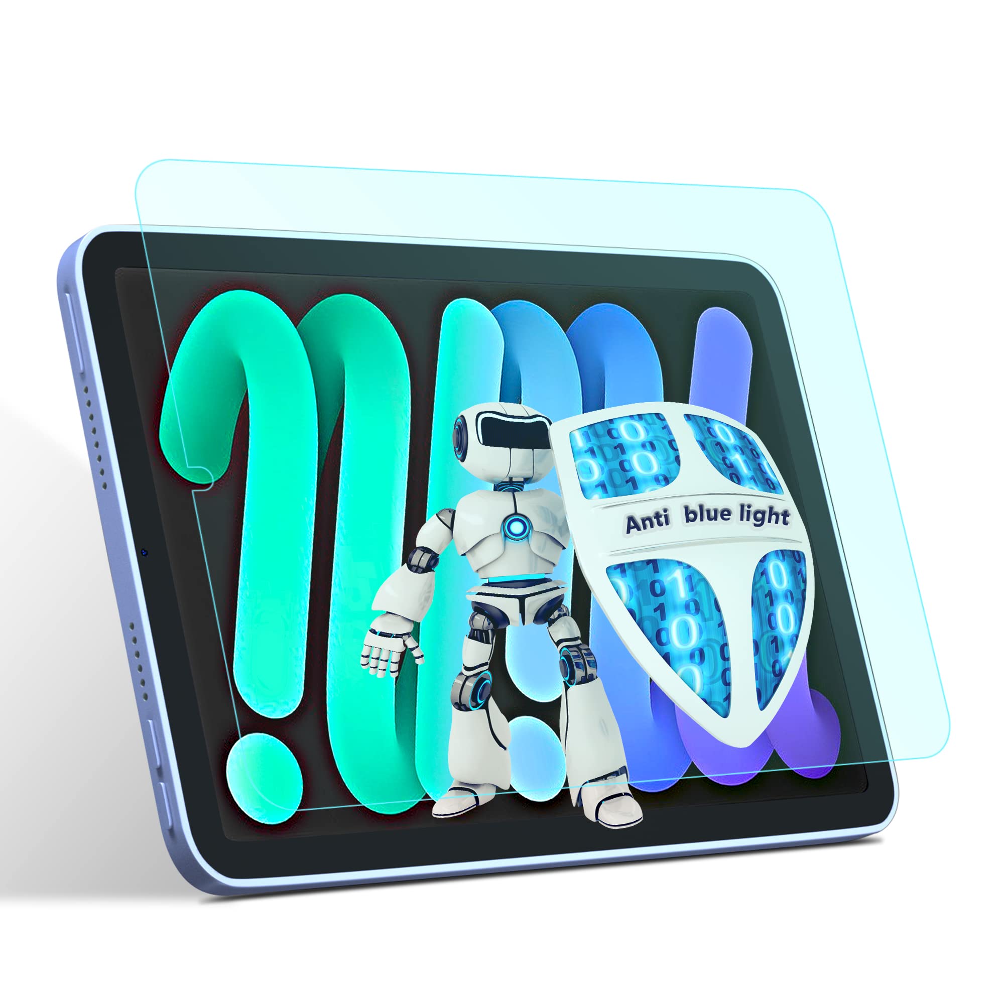 Screen Protector Compatible with iPad Mini 6 (8.3 inch) 2021 for iPad Mini 6th Generation,PYS Mini 6 Anti Blue Light Filter High Touch Sensitivity Anti-Scratch/Anti-Glare/Anti-Fingerprint (PET)