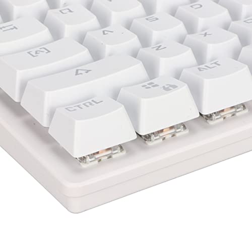 Gaming Keyboard, Plug and Play RGB Backlit Ergonomic Design 87 Keys Wired Keyboard for Laptop for Desktop for Game