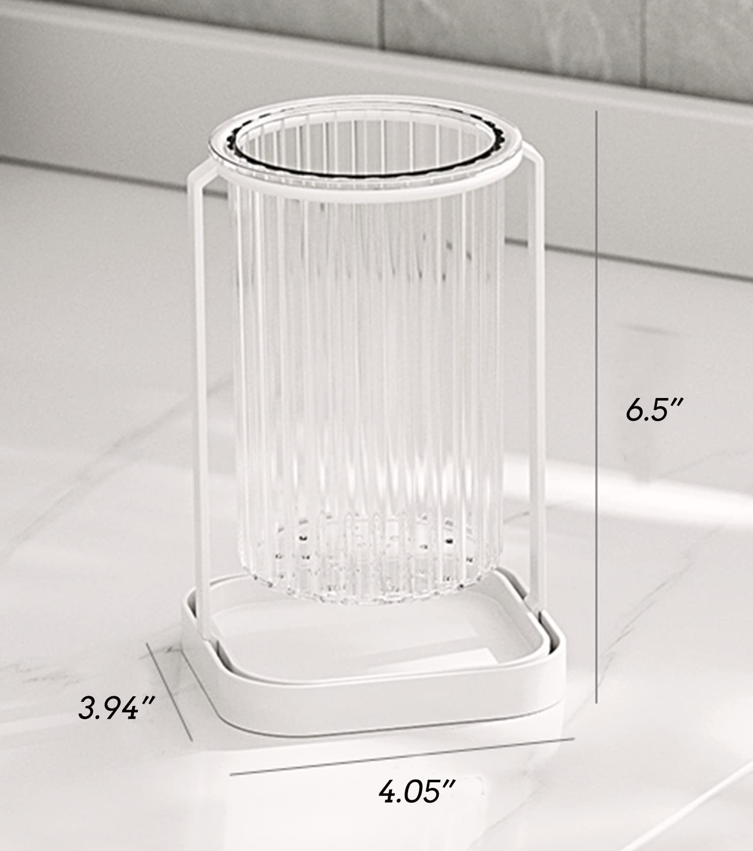 EVERQUEIN Flatware Organizers Clear Plastic Utensil Holder for Kitchen, Keep Your Cutlery Organized and Easily Accessible, Suitable for Organizing Spurtles,Spoons,Spatulas