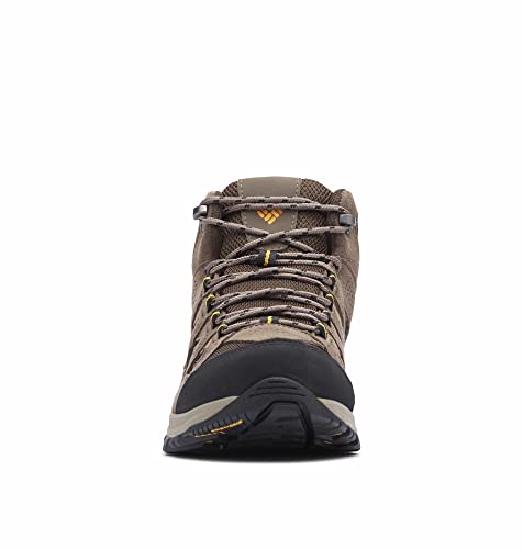 Columbia Mens Crestwood Mid Waterproof Boot Hiking Shoe, Cordovan/Squash, 9.5 US