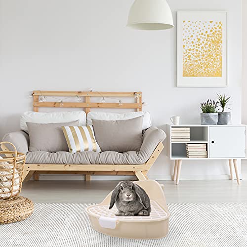 PATKAW Large Rabbit Litter Rabbit Corner Potty Rabbit Toilet Box Rabbit Potty Box Box Potty Corner