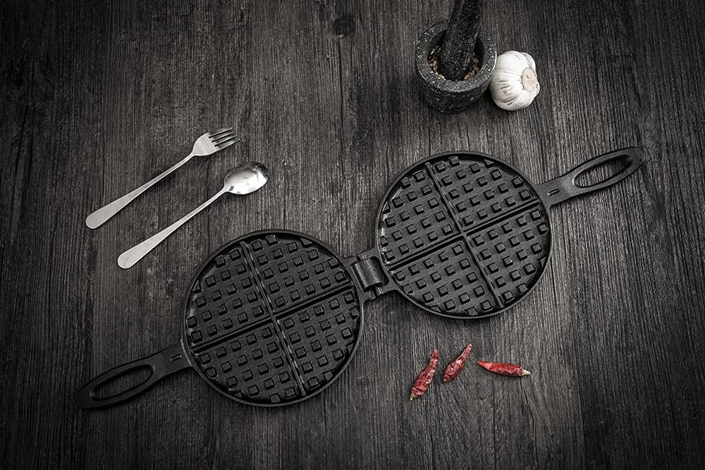 HAWOK Cast Iron Waffle Iron Waffle Maker