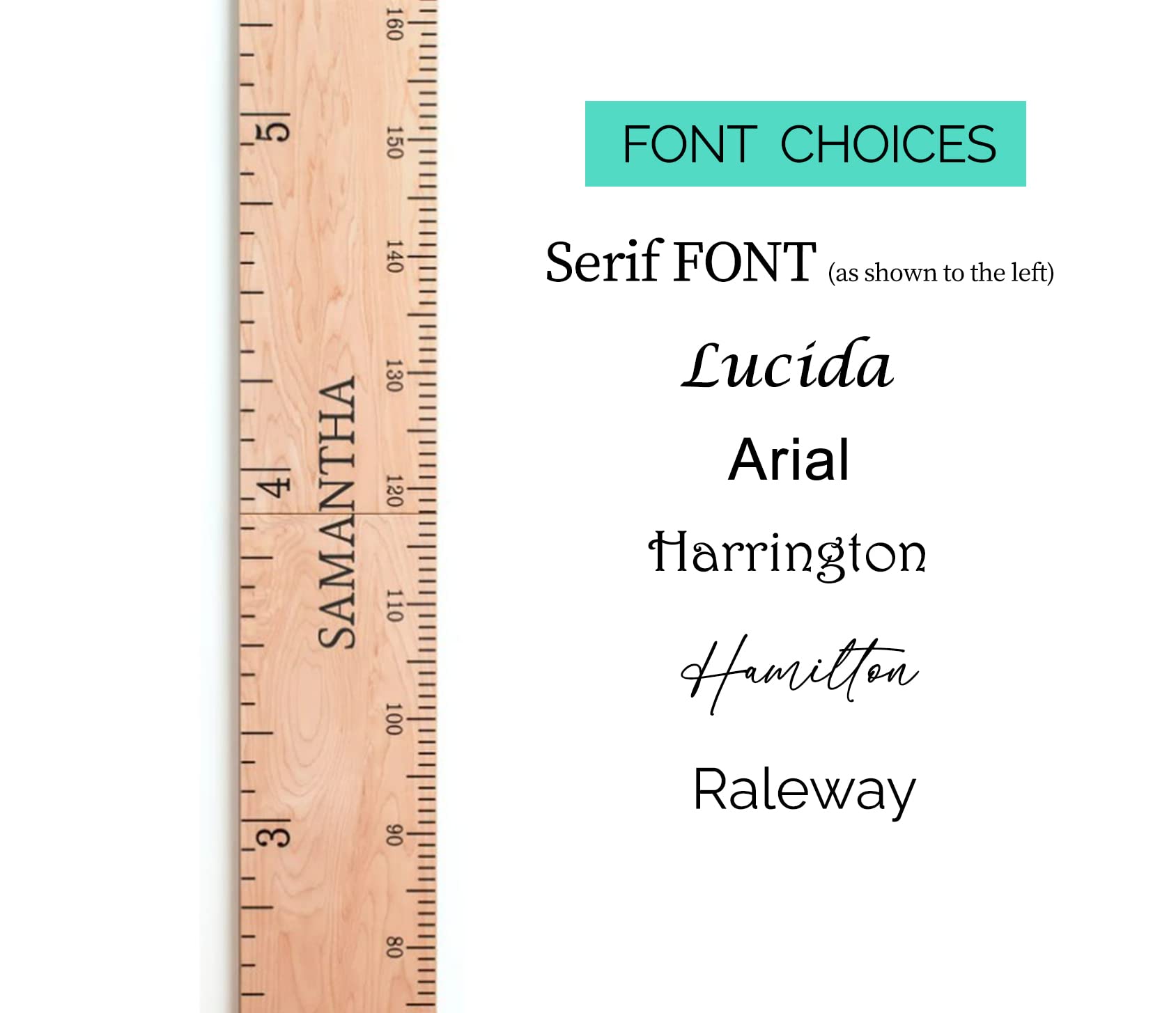 Headwaters Studio Personalized Wooden Growth Chart for Wall - Growth Chart, Kid Height Wall Ruler, Height Measurement for Wall, Wooden Height Chart for Kids, Wood Growth Chart for Wall, Growth Ruler