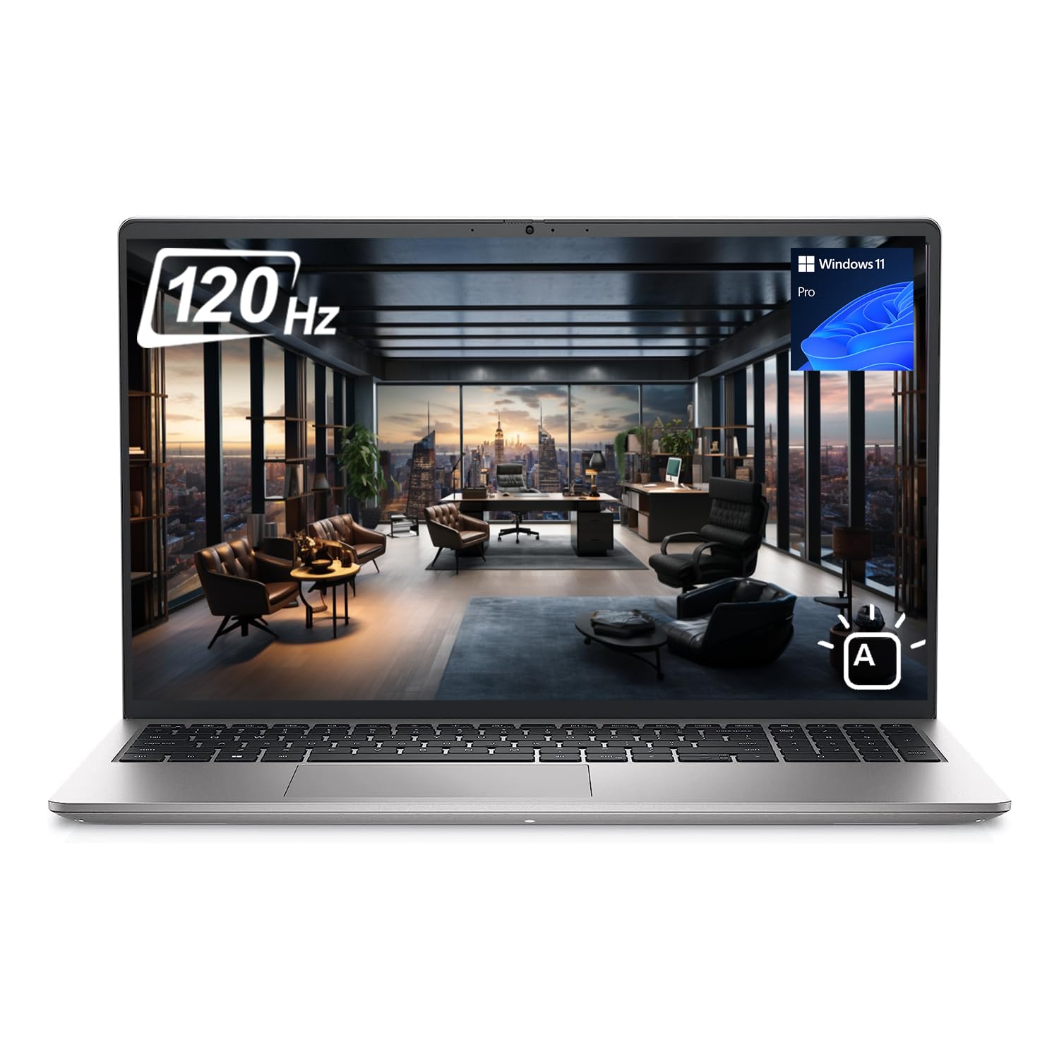 Dell Vostro 3000 Series 3530 Business Laptop, 15.6” FHD 120 Hz Display, Intel i5-1355U Processor, 16GB RAM, 512GB SSD, Numeric Keypad + Backlit KB, Webcam, Fingerprint Reader, Windows 11 Pro, Gray
