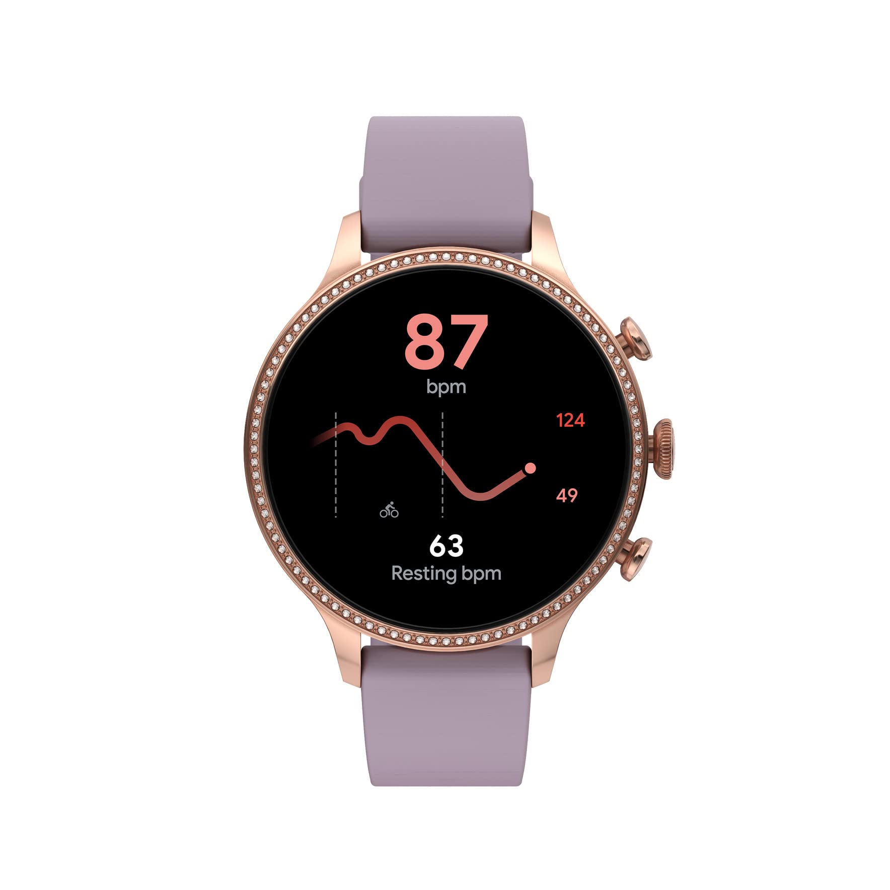 Fossil Gen 6 Women's 42mm Touchscreen GPS Activity Smartwatch with Signature Series Charger Bundle