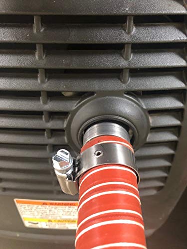 GenExhaust for Champion 3500/3200W & 3100/2800W Inverter Generator 1" Silicone tubing Exhaust Extension 3 Foot Length.