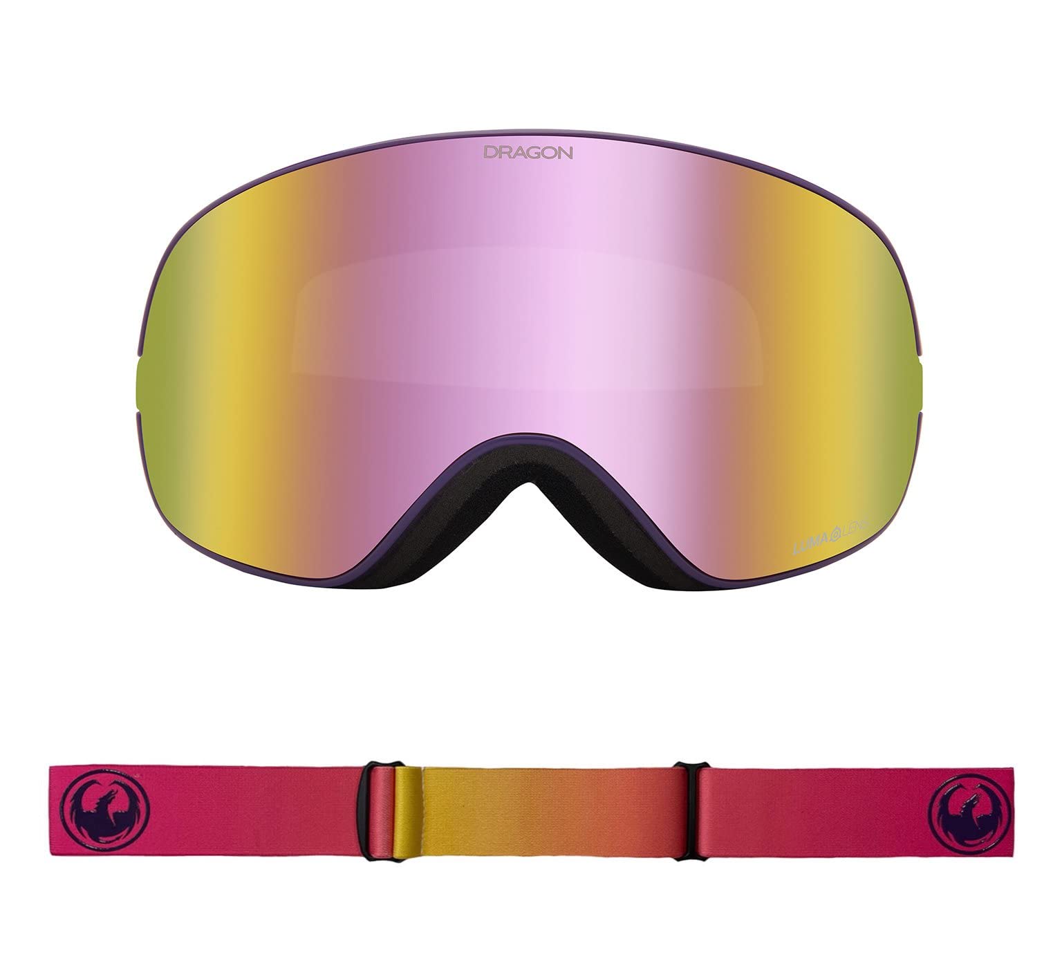 Dragon Alliance X2S Smaller Fit Fade Pink/Lumalens Pink Ion Snow Goggles