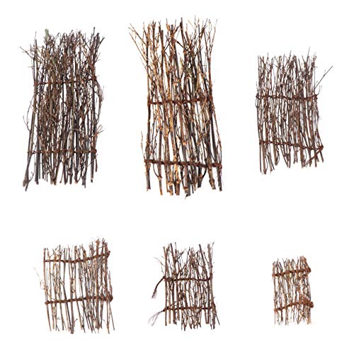 Happyyami 6PCS Bamboo Board Plants Sushi Sushi Plate Garden Landscaping Decor Arrangement Sashimi Plate Wooden pallets Arts & Crafts Supplies Sashimi Bonsai Ornament Desktop Japan Miniature