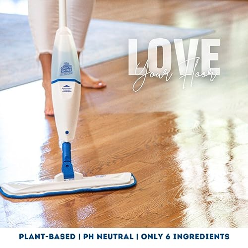 Quick Shine Multi Surface Floor Cleaner 64oz | Plant-Based, Ready to Use, Dirt Dissolving, Streak Free, No Rinse | Use on Hardwood, Laminate, Luxury Vinyl Plank, Tile & Stone | Safer Choice