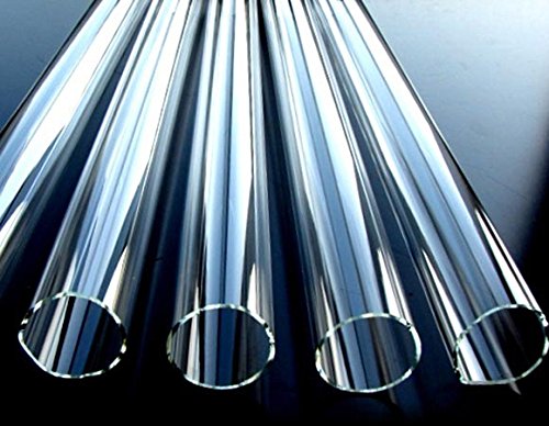 Hiland SGT-GLASS Quartz Glass Tube Replacement, 49.5' Tall 4" diameter