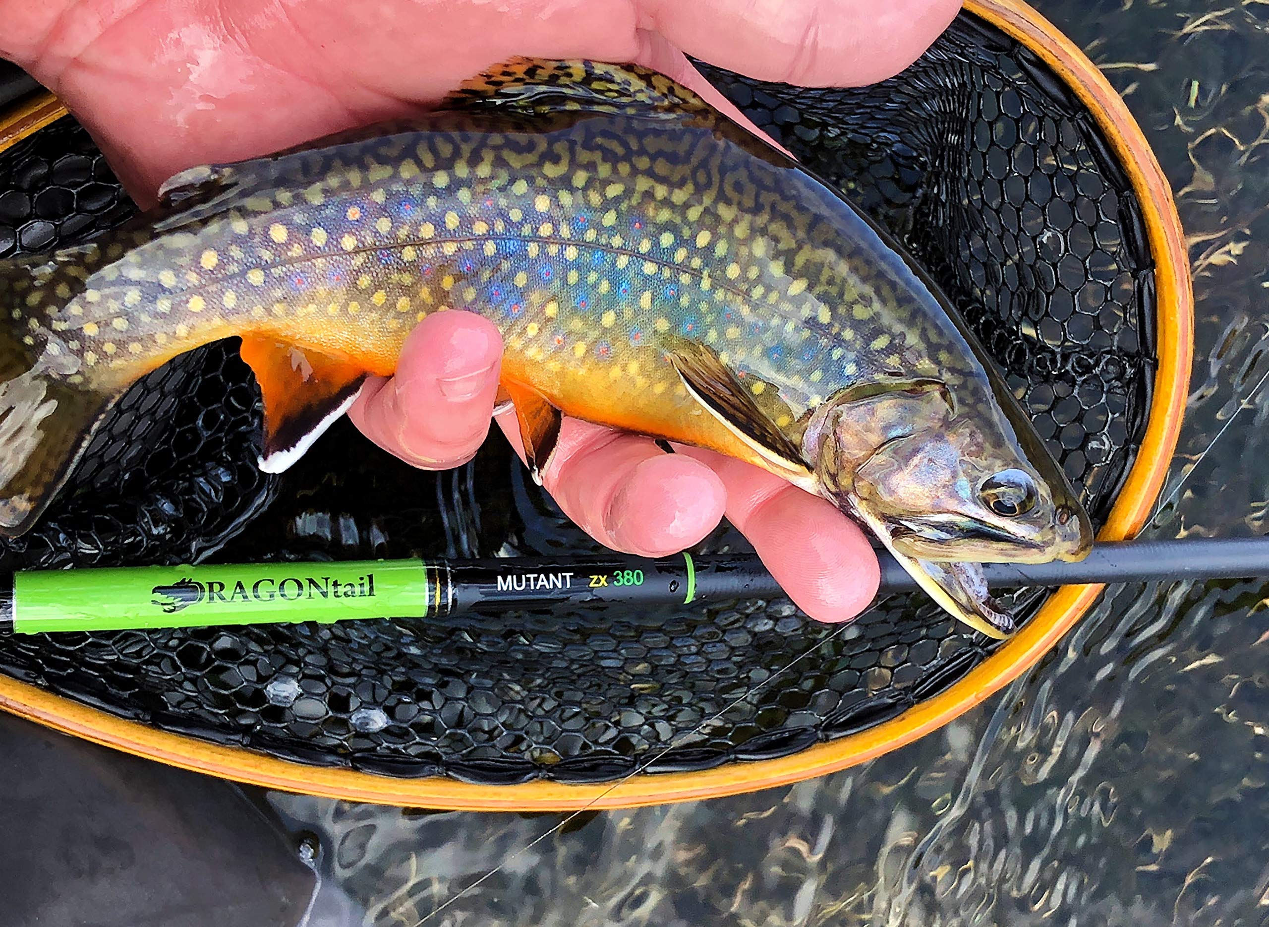 DRAGONtail Mutant zx380 Zoom 3 Length Tenkara Fishing Rod (Soft Action Rod) (with Furled Line Kit)