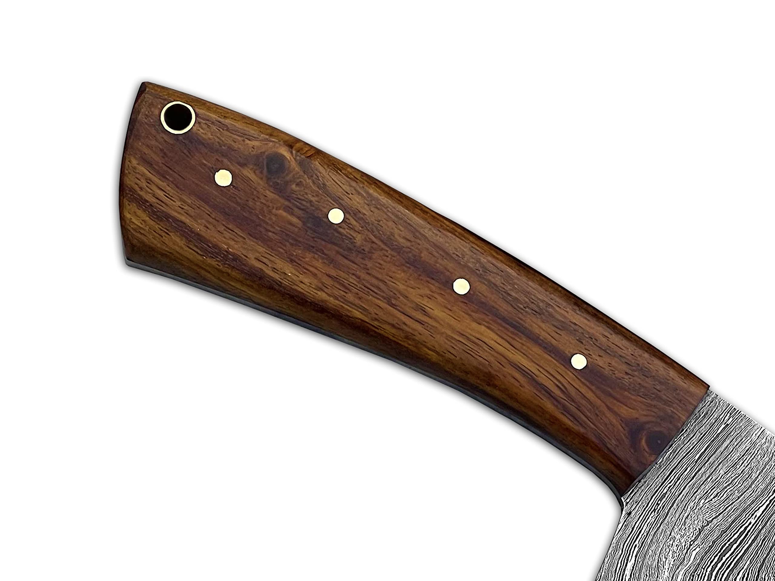 Eagle Eye Damascus Steel Blade Skinning Skinner Gut Hook Knife With Leather Sheath Fixed Blade Gut Gutting Deer Knives For men and women