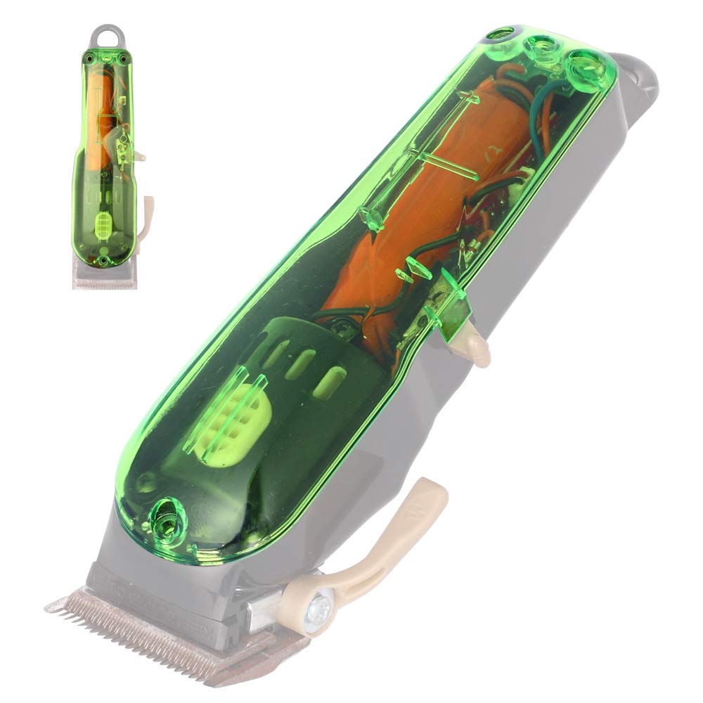 Clear DIY Back Housing, Transparent Back Cover for 5-Star Series Cordless Magic Clipper #8148 (Trasparent) … (Green)