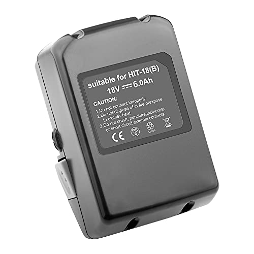 Fancy Buying [2 Pack] 6000mAh 18V Replacement Battery Compatible with Hitachi BSL1815X BSL1830C BSL1815S BSL1830 339782 330139 330557 Lithium-Ion Slide Style Battery