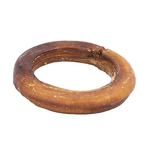 Pawstruck All Natural 4" Bully Stick Rings for Dogs, Grain Free, Low Odor, Single Ingredient, & Rawhide-Free Dental Chew Treat Bones, 100% Real Beef Fully Digestible, 3 Count