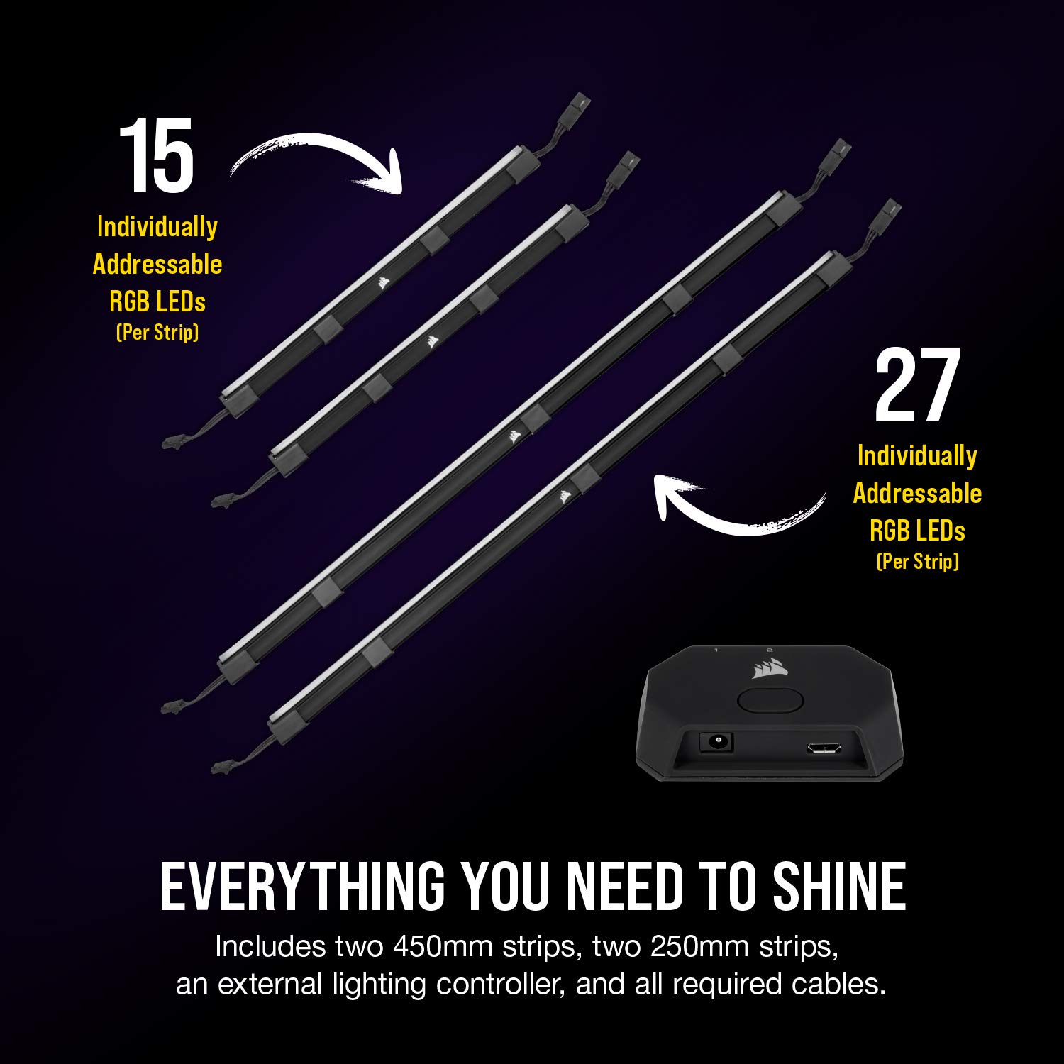 Corsair iCUE LS100 LED Smart Lighting Strip Starter Kit