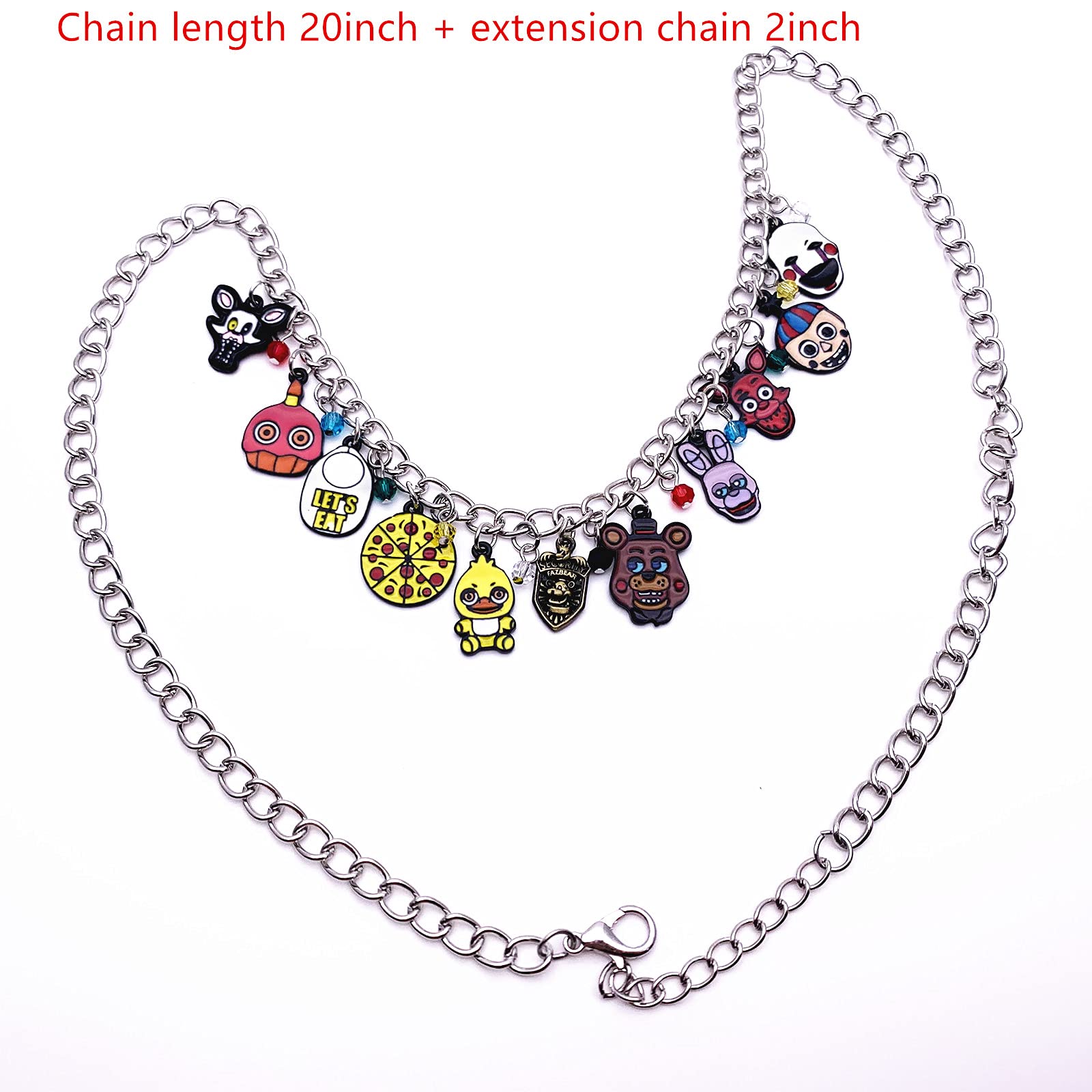 DreamWater Horror Five Night Freddy Charm Necklace Gifts for Girl Woman