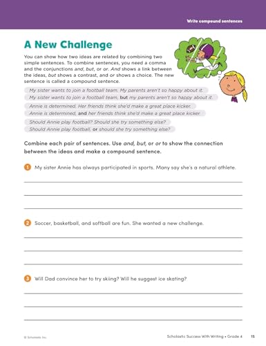 Scholastic Success with Writing Grade 4 Workbook