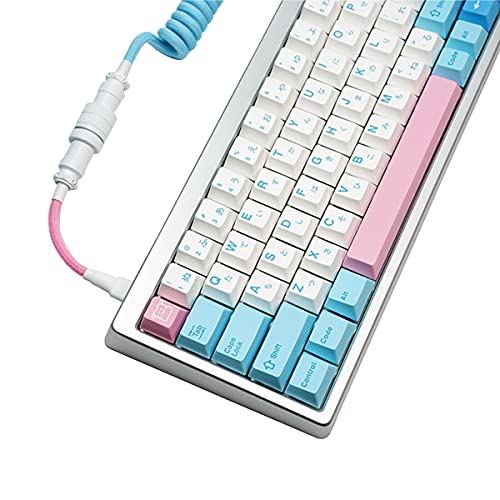 PBT Milk Japanese Keycaps 141 Keys Cherry Profile Dye Sublimation ANSI Layout for Mechanical Gaming Keyboard Cherry MX Switches