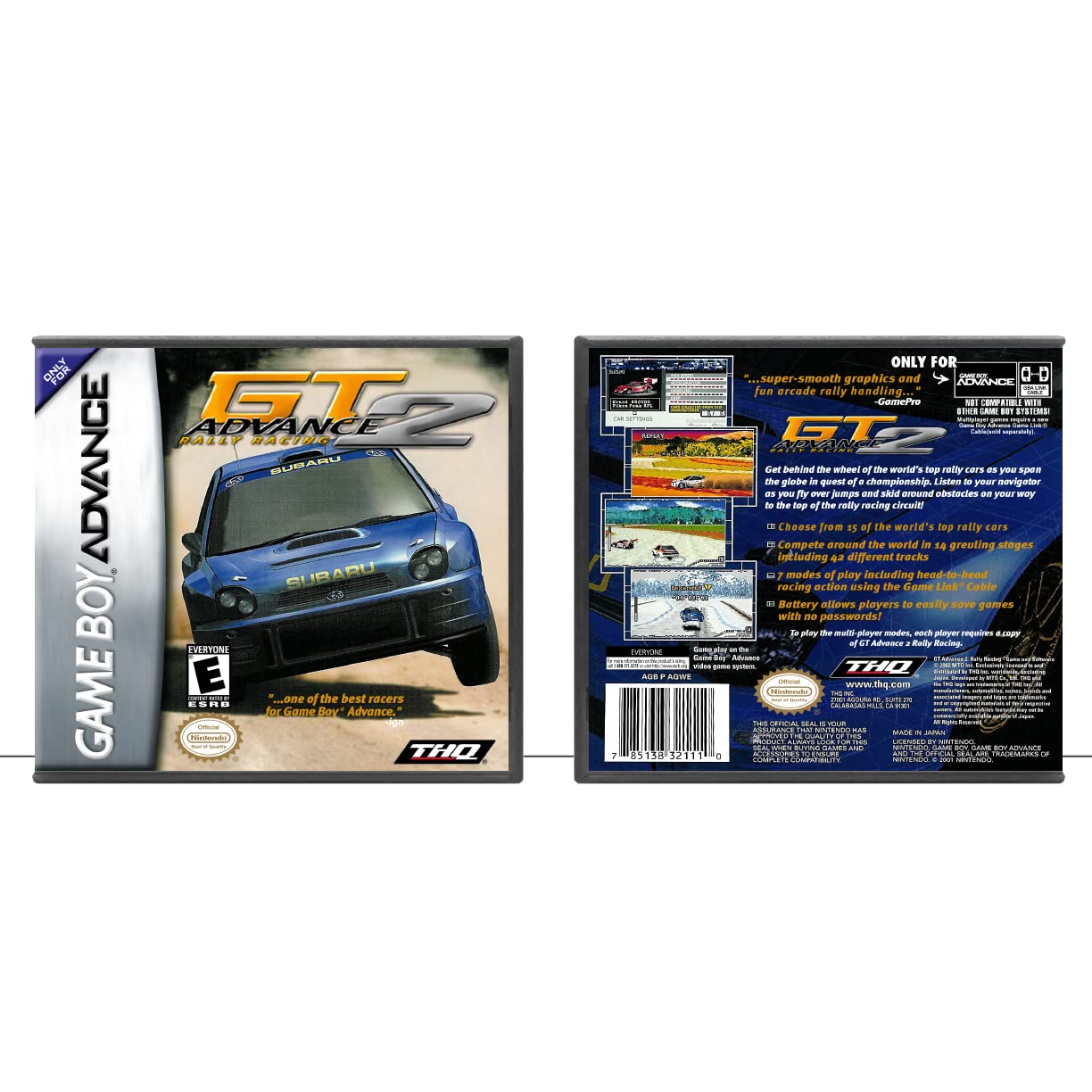 GT Advance 2: Rally Racing | (GBA) Game Boy Advance - Game Case Only - No Game