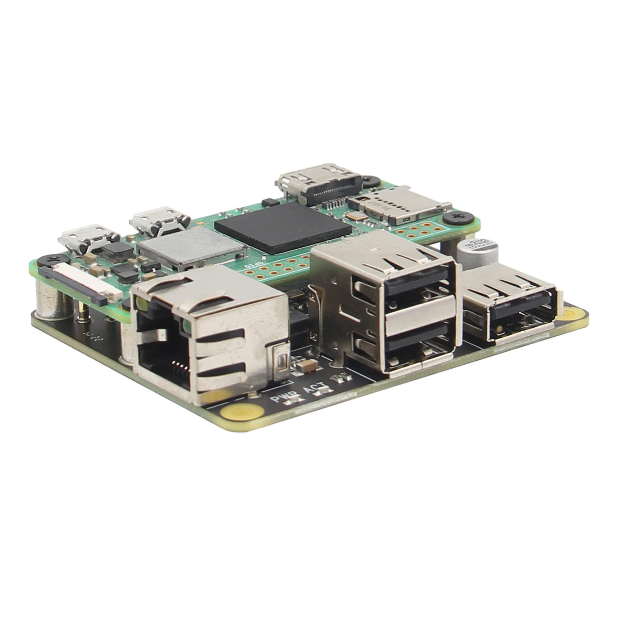 Geekworm Raspberry Pi Zero 2 W Gigabit Ethernet Expansion Board X303 & 3-Port USB HUB Compatible with Raspberry Pi Zero 2 W/Zero W/Zero WH/Zero (Not include Raspberry Pi)