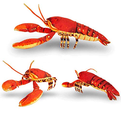 Ruzucoda Realistic Stuffed Lobster Cute Dolls Plush Animal Toys Red 12 Inches