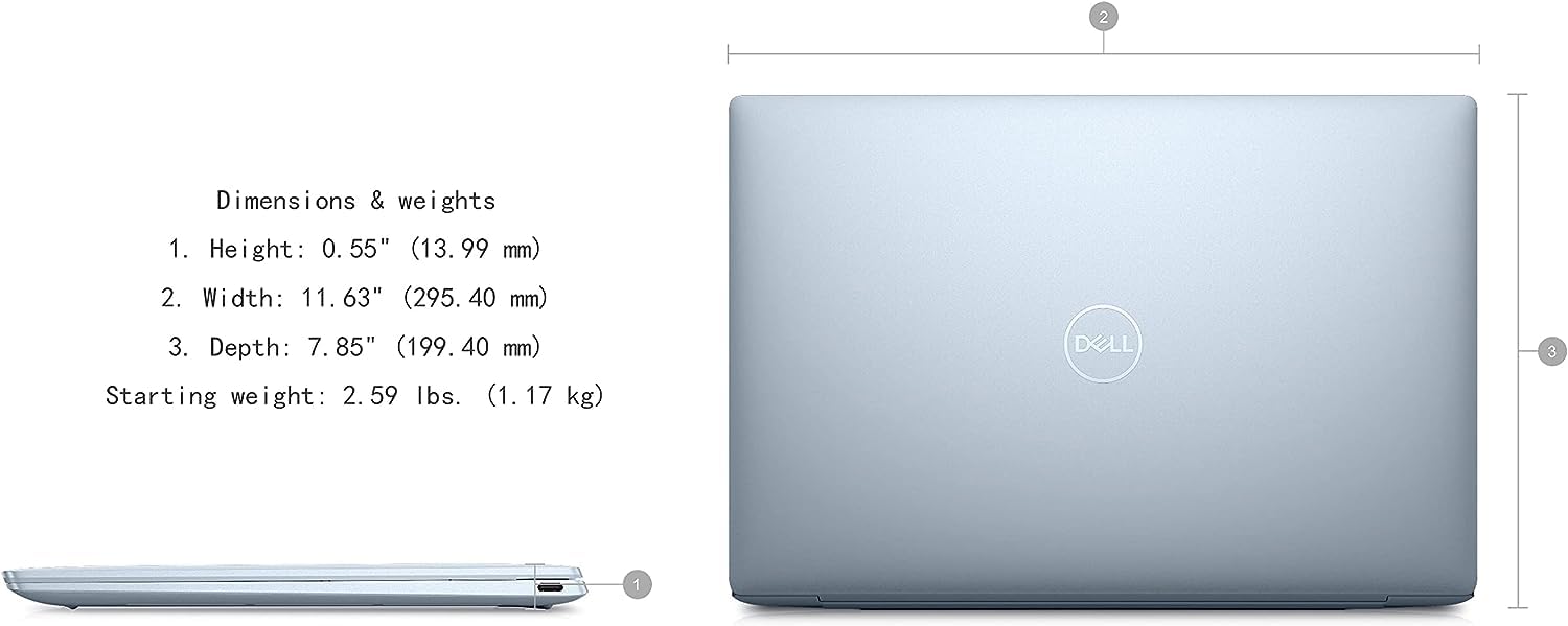 DELL 2023 XPS 13 13.4" FHD+ (Intel 10-Core i7-1250U) Thin & Light Business Laptop, 12-Hr Battery Life, Thunderbolt 4, IR Webcam, Backlit, Fingerprint, Wi-Fi 6E, Win 11 Pro (16G RAM | 512GB SSD)