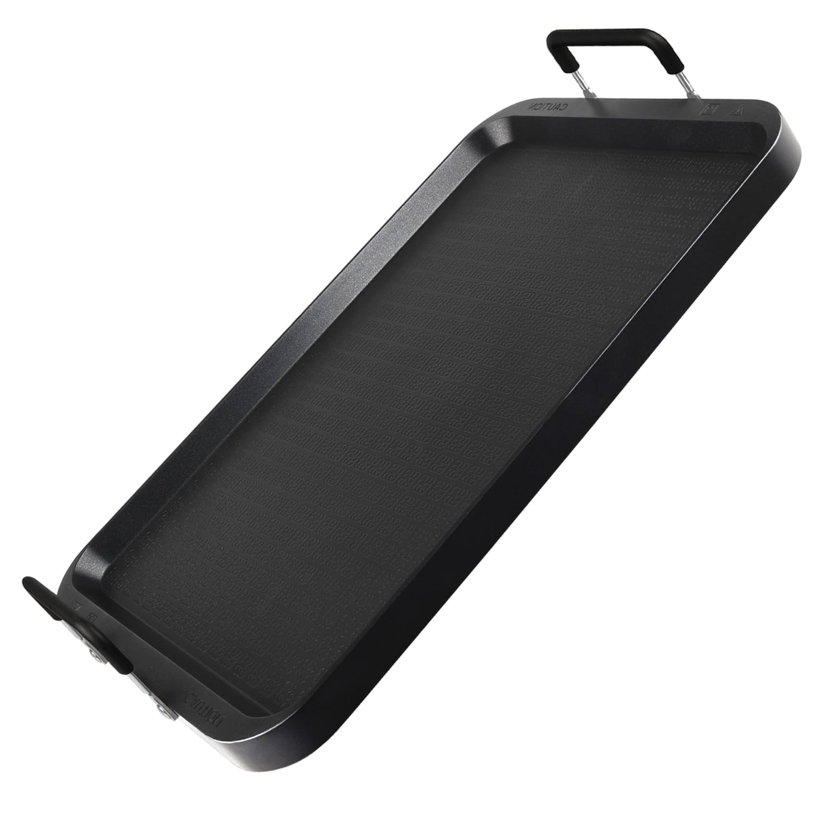 Non-Stick Aluminum Stove Top Flat Griddle, Warp-Resistant Double Burner Griddle for Glass and Gas Stove, Great for Breakfast and BBQ Indoor or Outdoor 17" x 10.5"