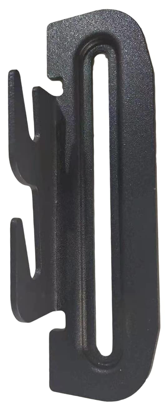 First Choice Products #35 Hook Plate Conversion Kit for Bolt-On Frame to Hook-On Headboard and Footboard - Pack of 4, Black