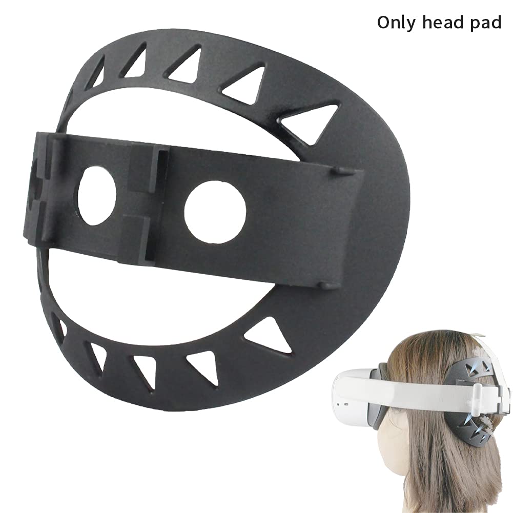 EKDJKK Professional Head Pad Headband Cushion Reduce Pressure Breathable Rear Cover Fit for Oculus Quest 2(Black)