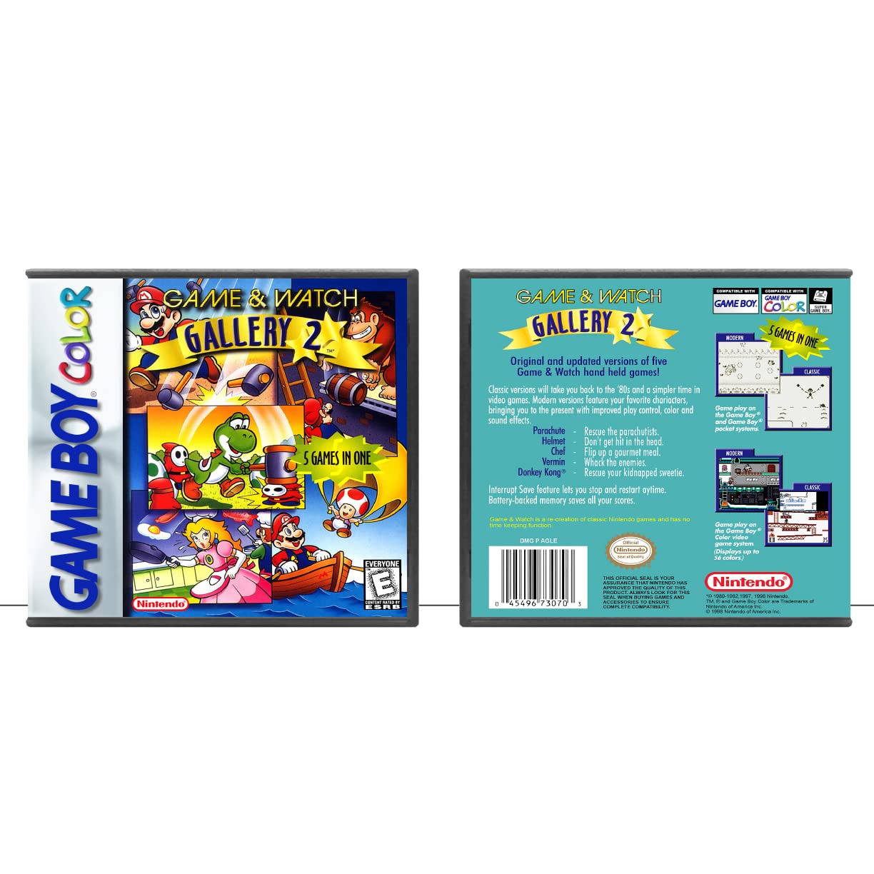 Game & Watch Gallery 2 | (GBC) Game Boy Color - Game Case Only - No Game