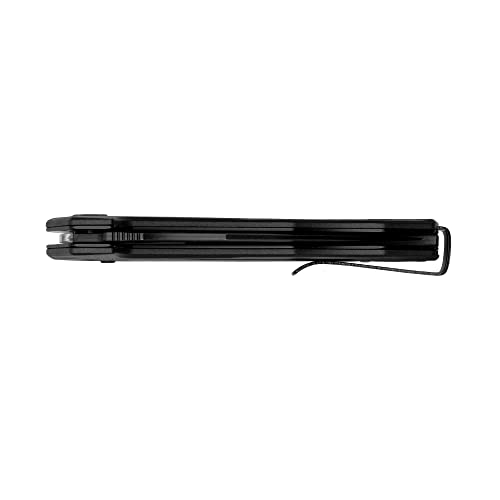 Kershaw Monitor Folding Pocket Knife, 3 Inch Black Blade with D2 Steel, DuraLock Locking Mechanism, Pocketclip