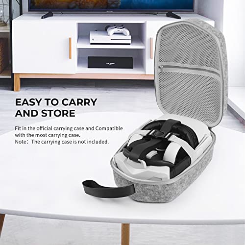 ECHTPower Head Strap with Battery Compatible with Quest 2, 5000mAh Adjustable Elite Strap Pack Fast Charging Extend 3hrs in VR Playtime, Enhanced Support and Comfort