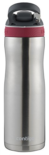 Contigo AUTOSPOUT Straw Ashland Chill Stainless Steel Water Bottle, 20 oz, Sangria
