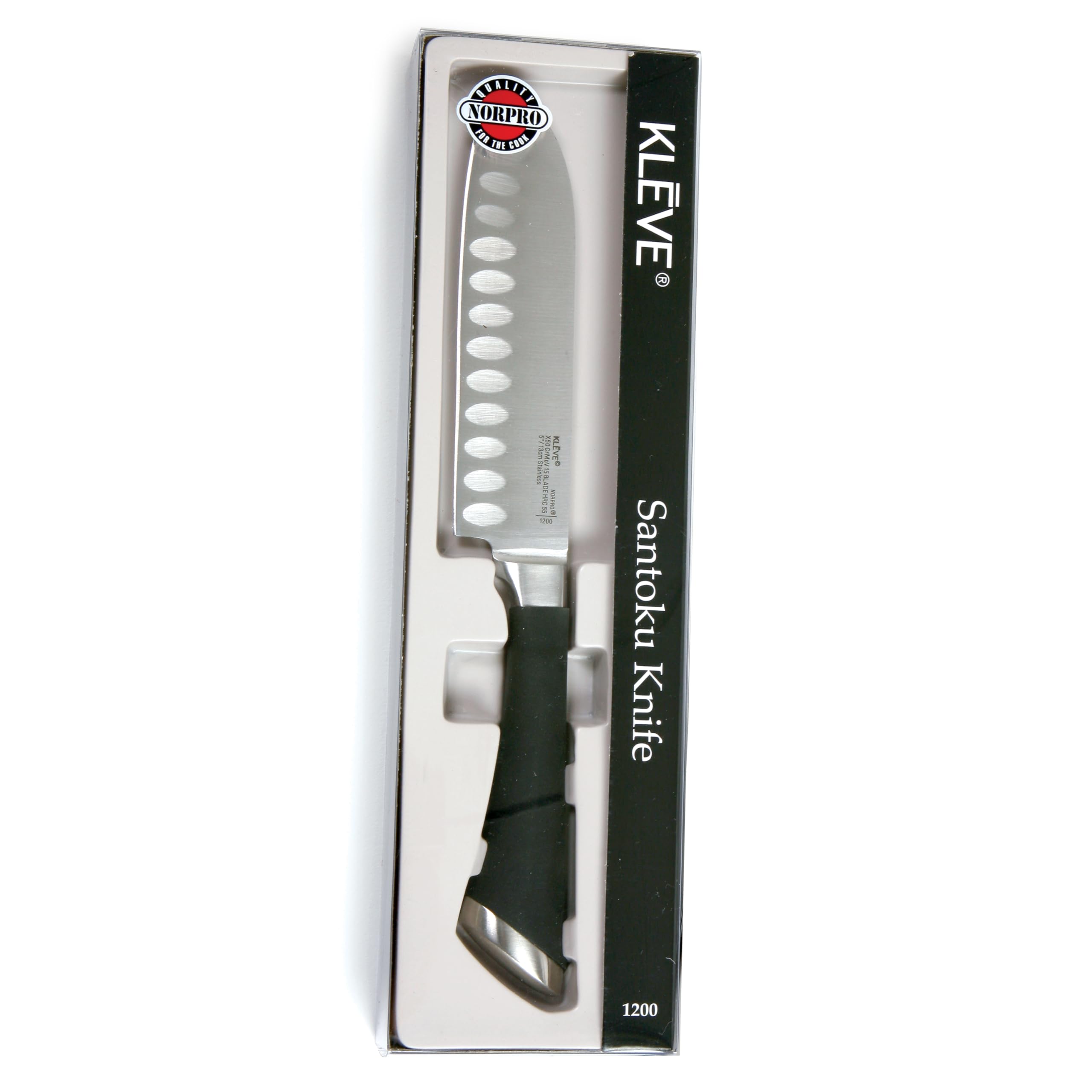 Norpro KLEVE Stainless Steel 5-Inch Santoku Knife