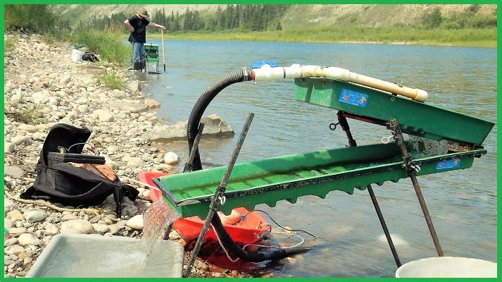 Geo HighBanker, Gold Mining Sluice, Gold Equipment Green