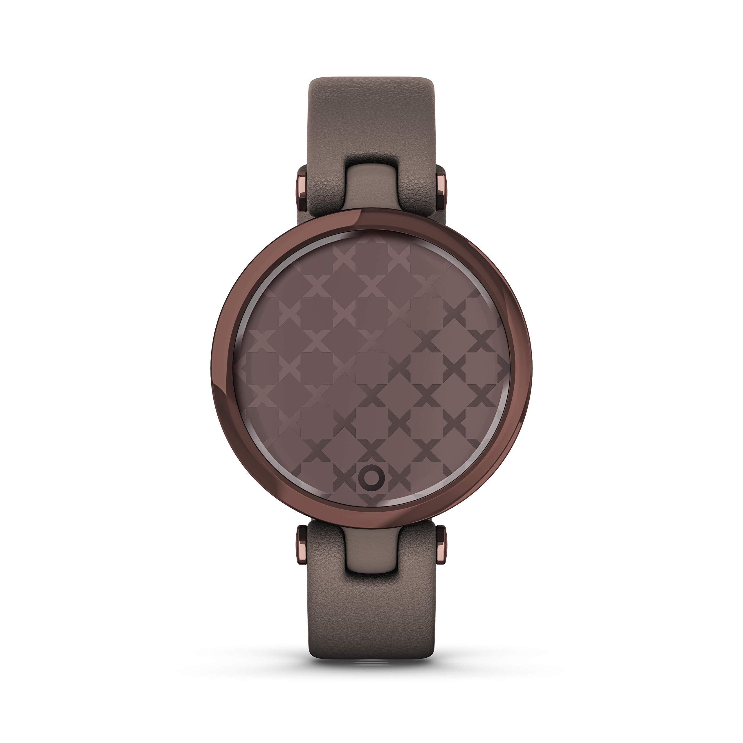 Garmin Lily™, Small GPS Smartwatch with Touchscreen and Patterned Lens, Dark Bronze (Renewed)