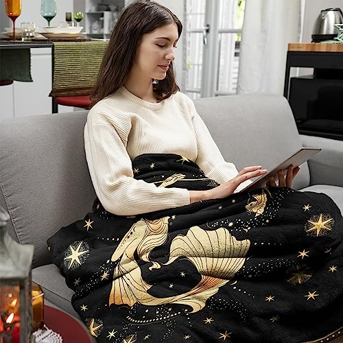 Henazin Pisces Gifts, Pisces Gifts for Women Men, Pisces Decor, Pisces Blanket, Pisces Zodiac Gift, Pisces Astronomy Gift, Pisces Birthday Gift for Women Men, Constellation Gift Blanket 50"X60"