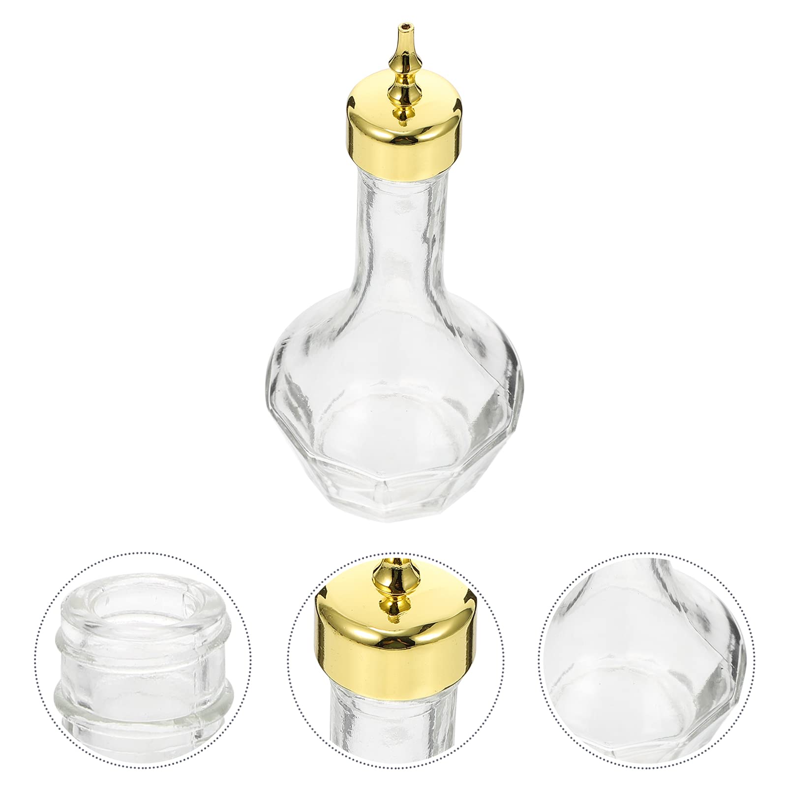 Healifty 3 pcs Bitter Antique Sprayer Bartender's Tools Bar Hand Clear Dispenser Mixer Ml Syrups Craft Mixing Wine Vintage Making Leakproof Bottle Professional Bartending Dasher Handblown
