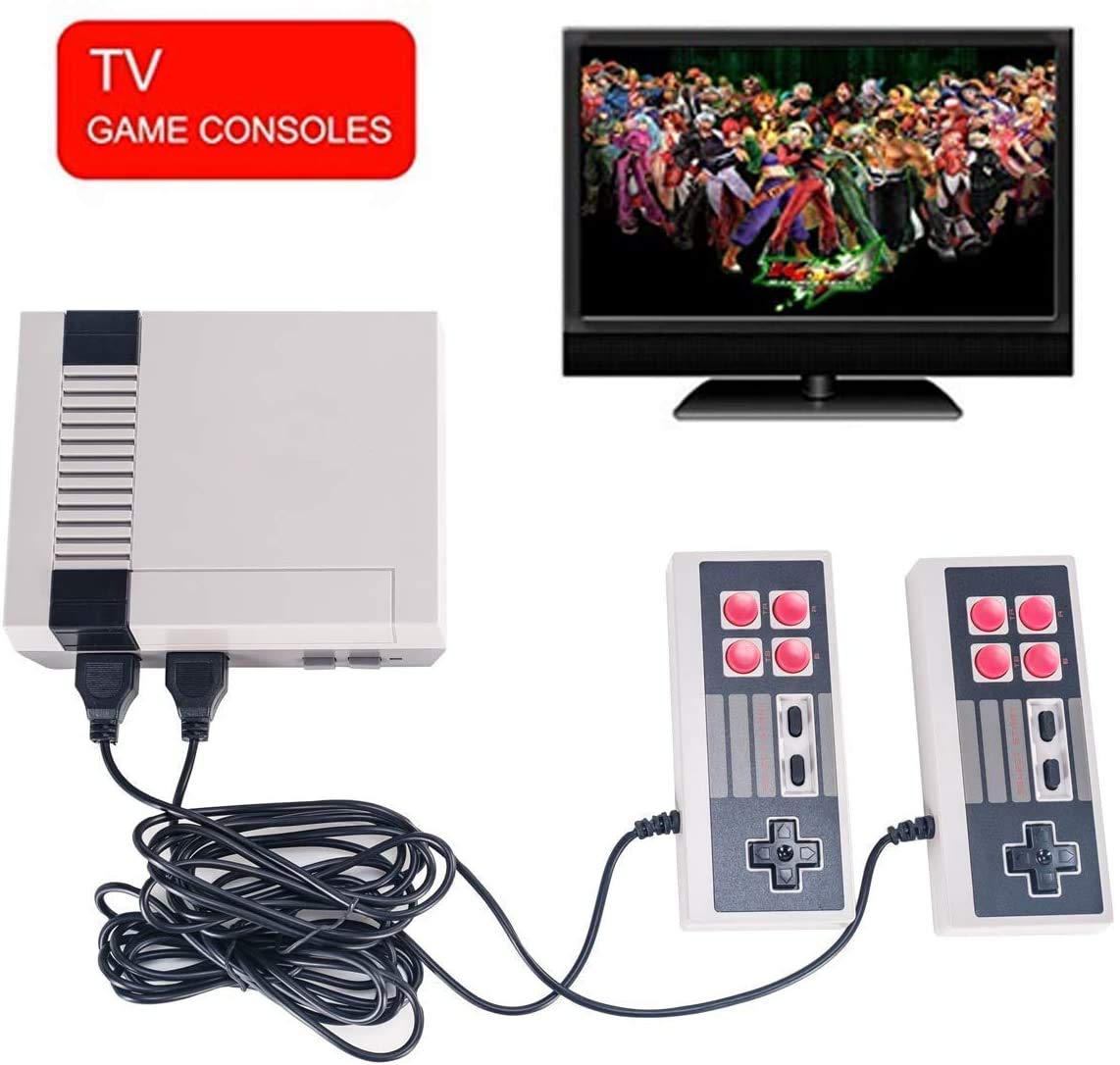 Game Console Mini TV 620 Games Classic Family TV Portable Console Game System Retro Portable Console with Dual Controller, Bring You Happy Childhood Memories