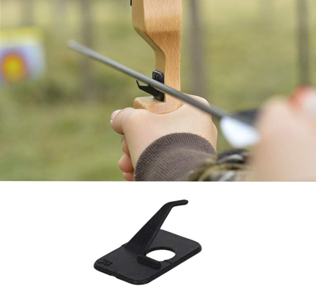 EBOCACB 10pcs Black Plastic Arrow Rest Archery Recurve Bow Arrow Rest Hunting Shooting Targeting Accessory Right Hand
